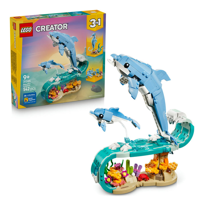 31385 LEGO Creator Sea Animals: Beautiful Dolphins – Brickem LEGO ...